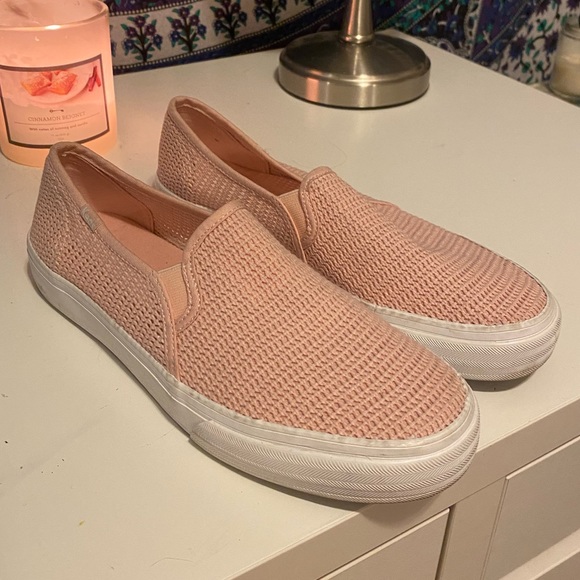 Keds | Shoes | Keds Soft Pink Knit Texture Slip On Shoes | Poshmark